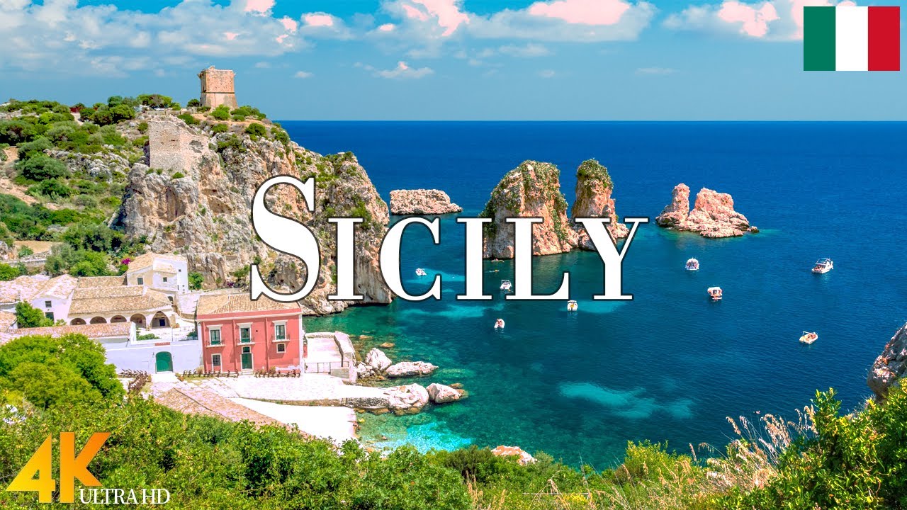 Sicily 4K Ultra HD • Stunning Footage Sicily, Scenic Relaxation Film ...