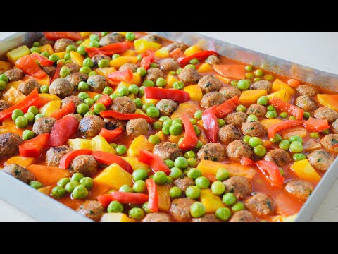 HEM GÖZÜNÜZE HEM MİDENİZE HİTAP EDİCEK🥰 FIRINDA SEBZELİ KÖFTE orman kebabı