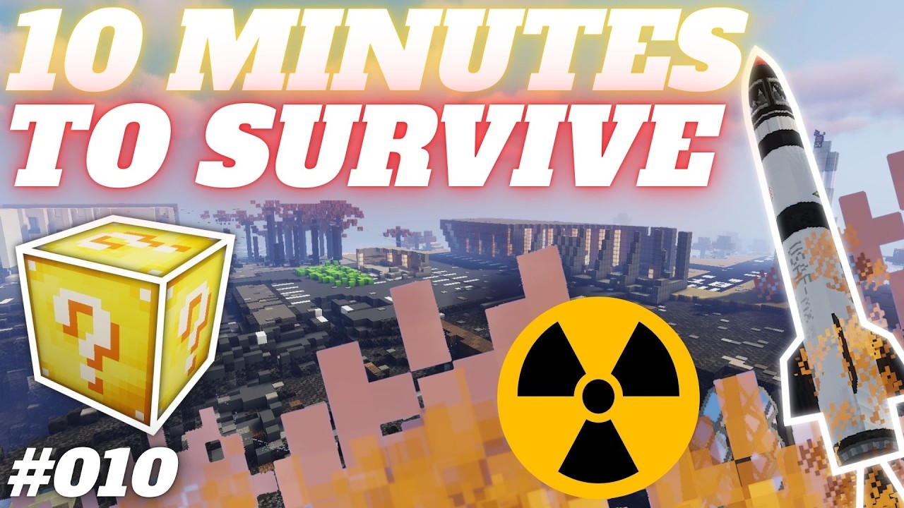 Minecraft: 10 Minutes to Survive Before the Nuke Hits - YouTube