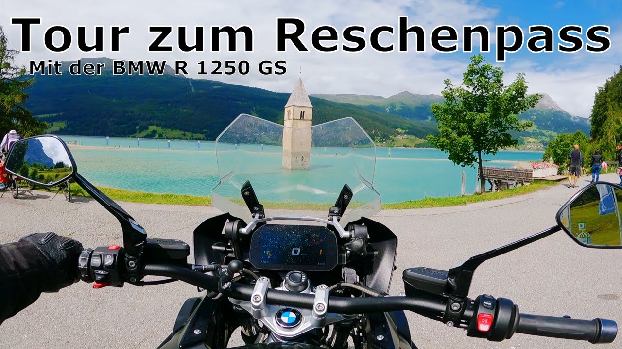 Tour zum Reschenpass mit der BMW R 1250 GS - Raw Sound - YouTube