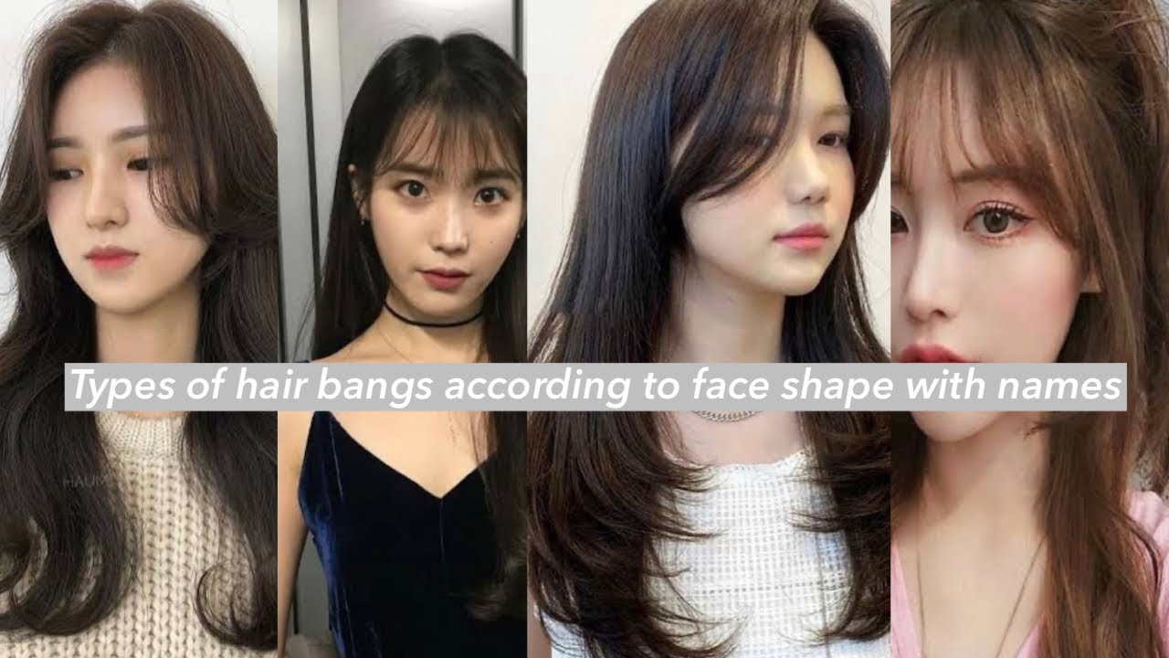 Types of hair bangs according to face of shape with name | types of ...
