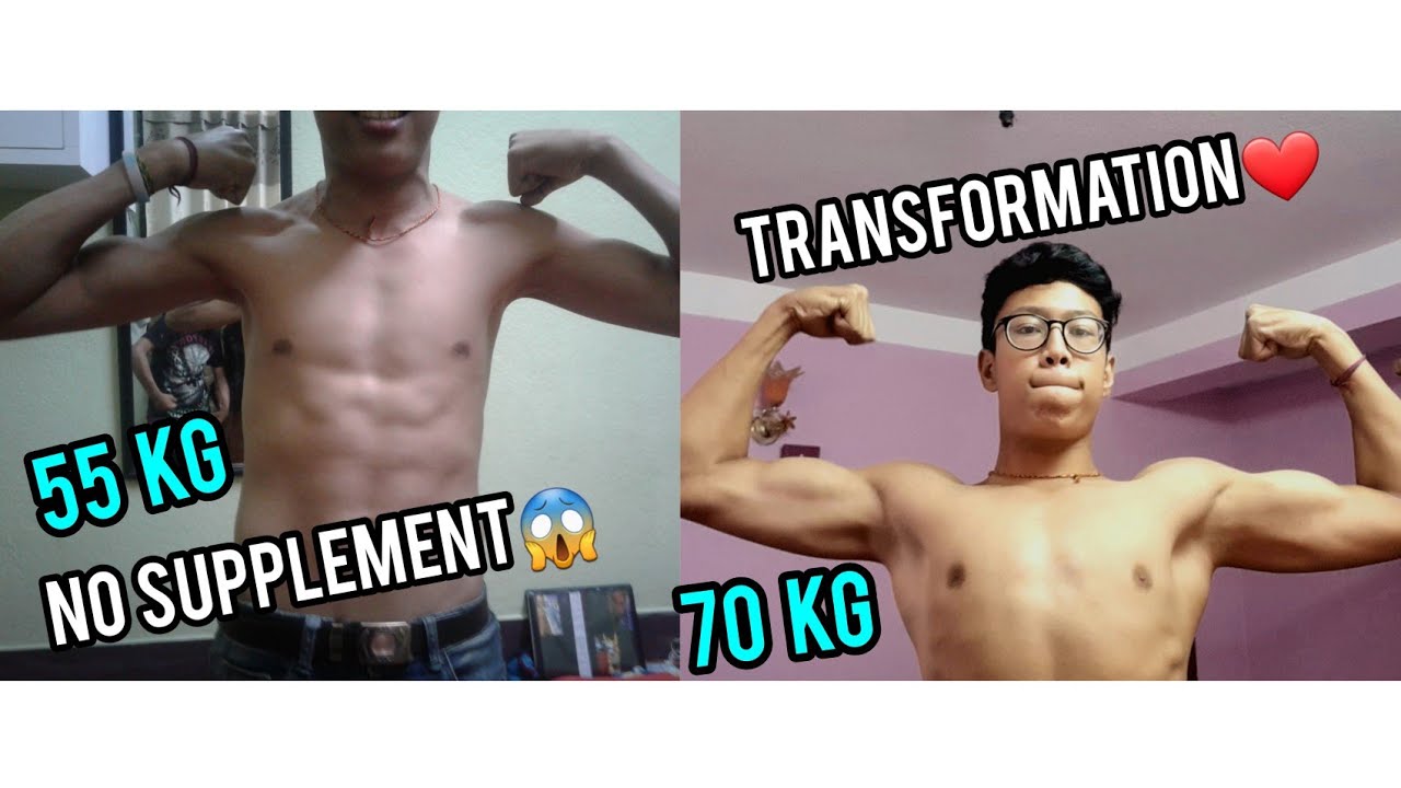 Skinny to Muscle Body Transformation without Supplements - YouTube