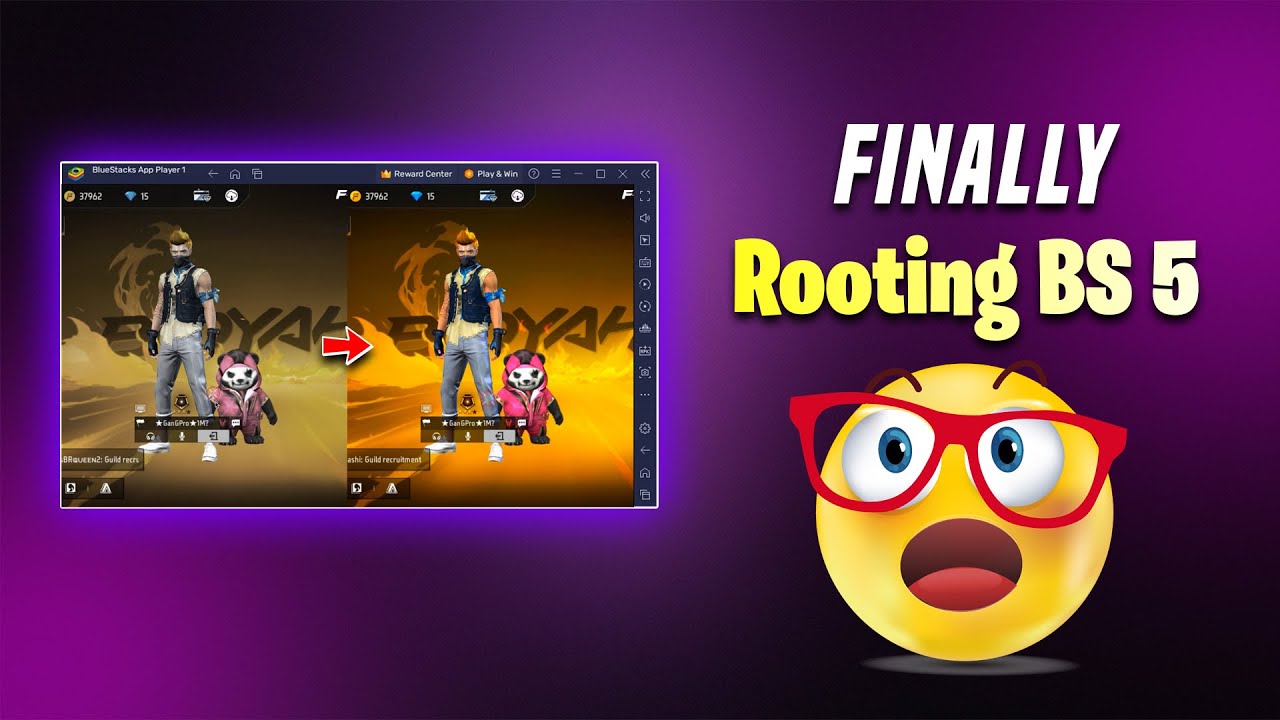 ROOT Latest BLUESTACKS 5 (Nogut/Pie) for GTA Graphics - YouTube