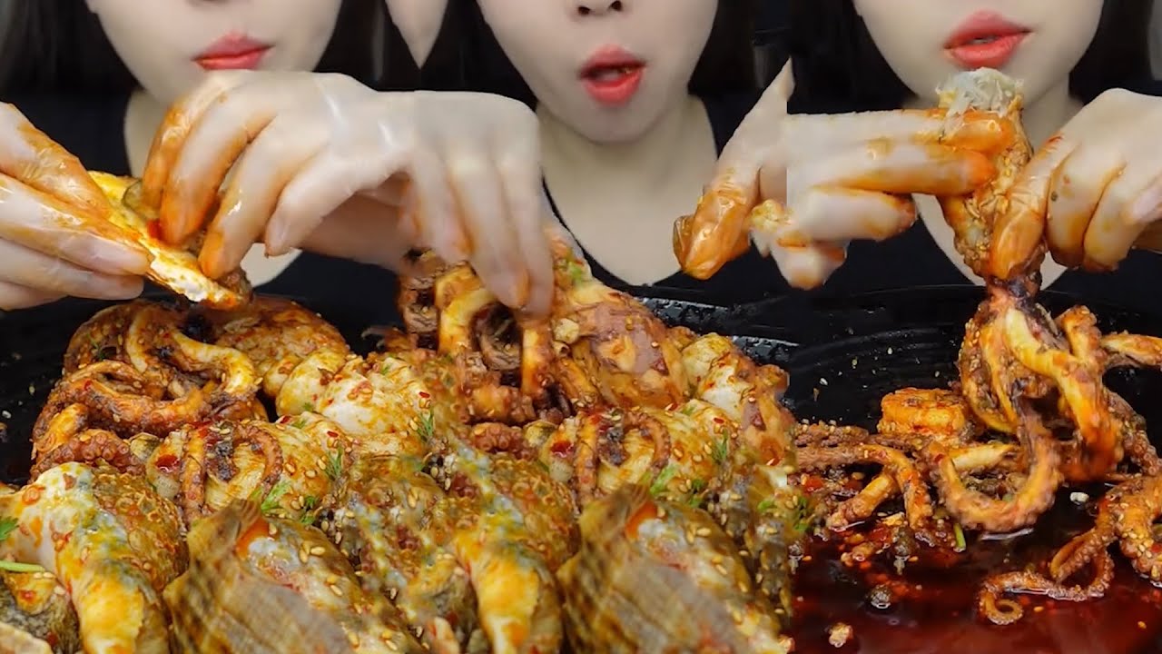 eating asmr mukbangs foods #219 - YouTube
