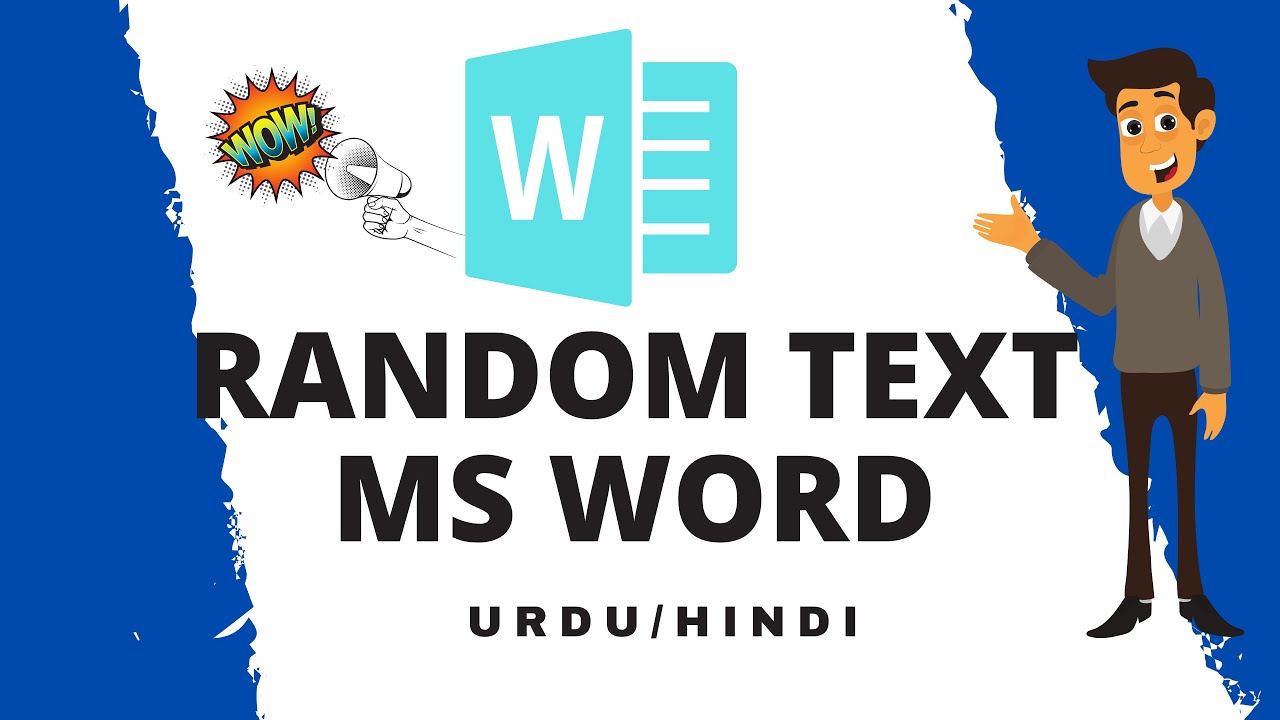 How To Create Random Text In MS Word In 2021 Urdu Hindi MS Word YouTube How To Create Random Text In MS Word In 2021 Urdu Hindi MS Word YouTube