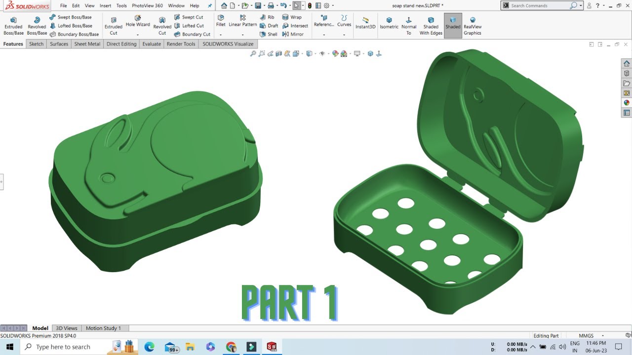 Soap Case in SOLIDWORKS : PART 1 |#solidworks - YouTube