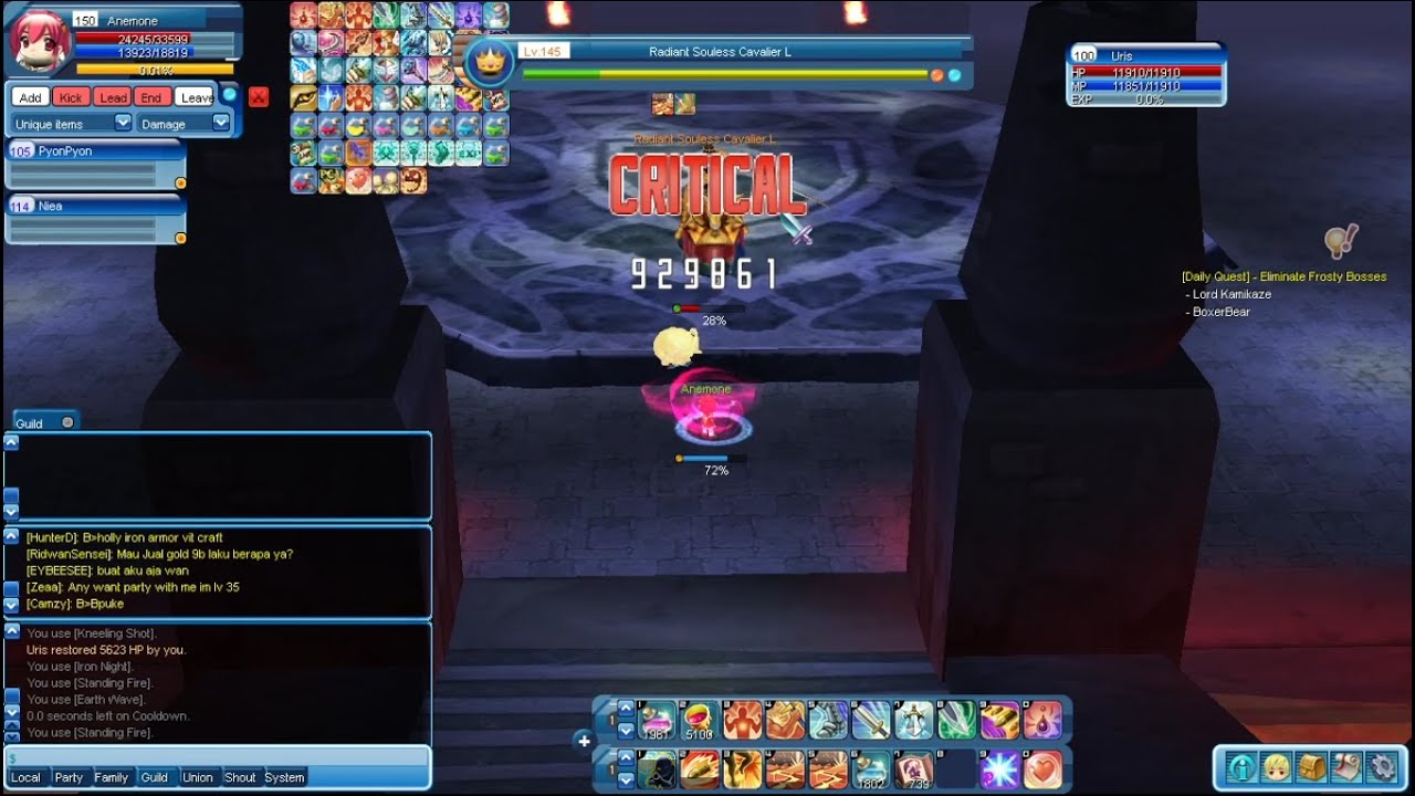 Glorious Luna Online - Panzer DK Tower of Greed solo - YouTube