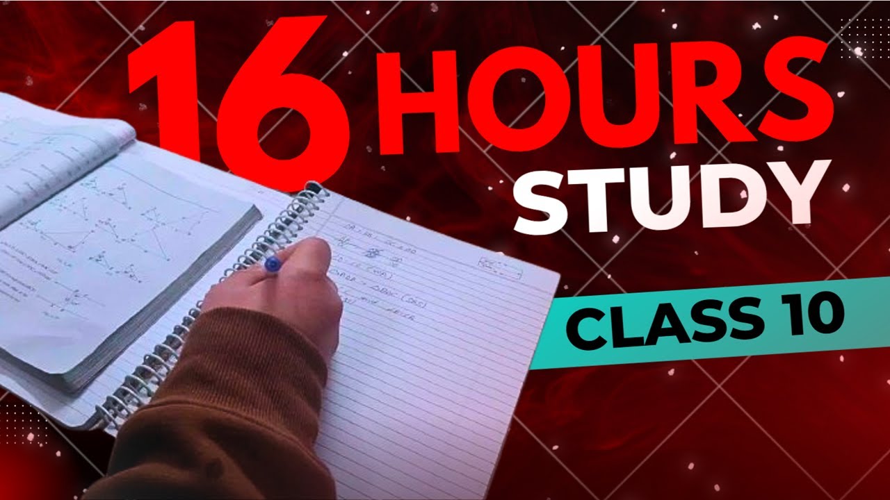 STUDIED 16 HOURS BEFORE CLASS 10 *BOARDS* | STUDY VLOG - YouTube