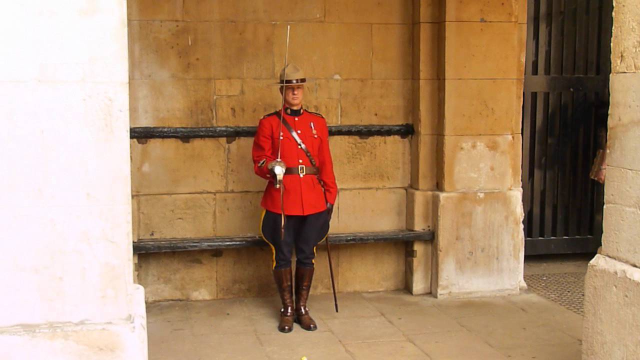 RCMP at Horse Guards Parade - YouTube