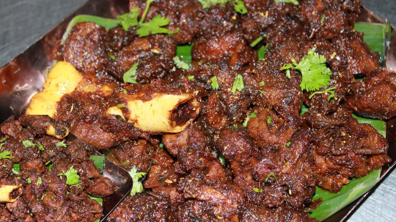 Kala Bhuna Mutton Recipe / Bhuna Mutton Fry Recipe/ Mutton Roast - YouTube