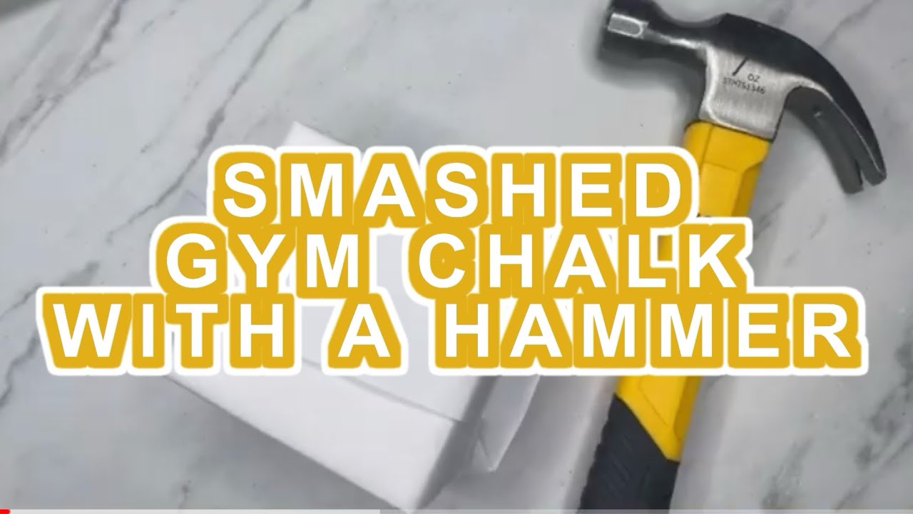 CRUSHING XTRAINING CHALK WITH A HAMMER - YouTube