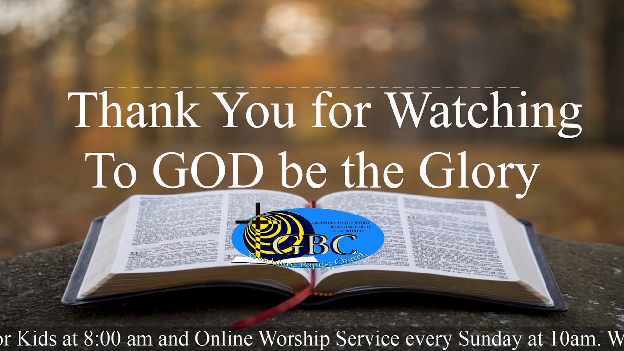 GBC Online Prayer Meeting September 23, 2020 - YouTube