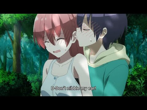 Nasa-kun nibbles Tsukasa-chan's ear