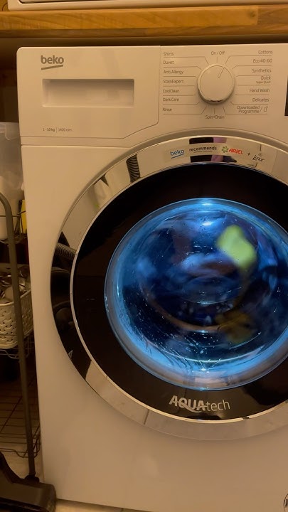 Beko aquatech cottons 90 fast start of main wash - YouTube