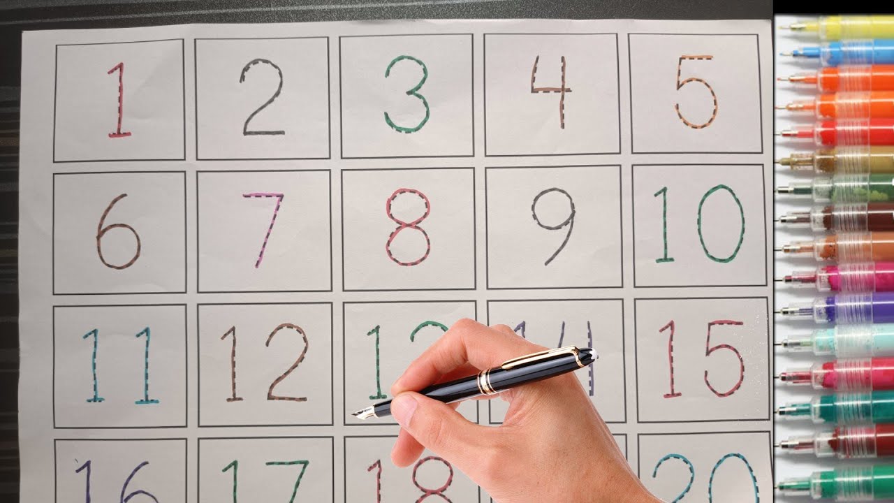 learn numbers for toddlers | 123 numbers writing and reading | 123 ...