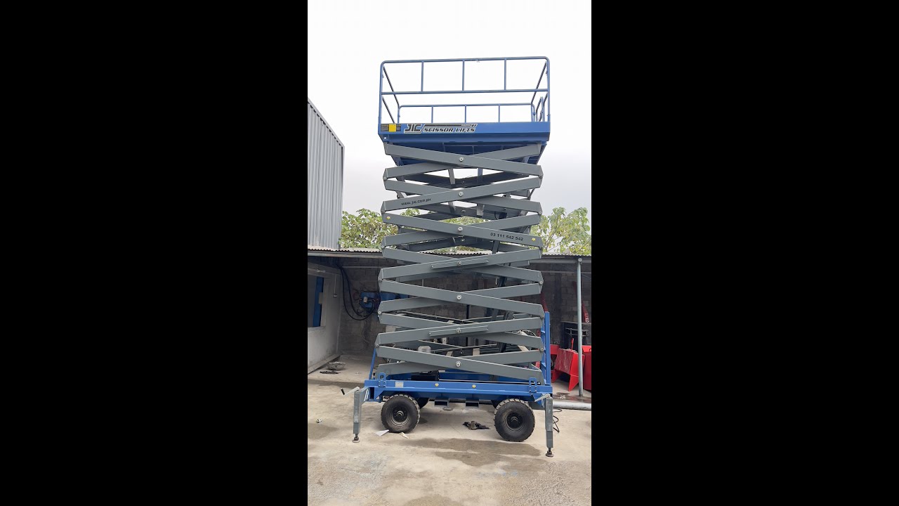 Hydraulic Scissor Lift | Scissor Lift 50 Feet Working Height - YouTube