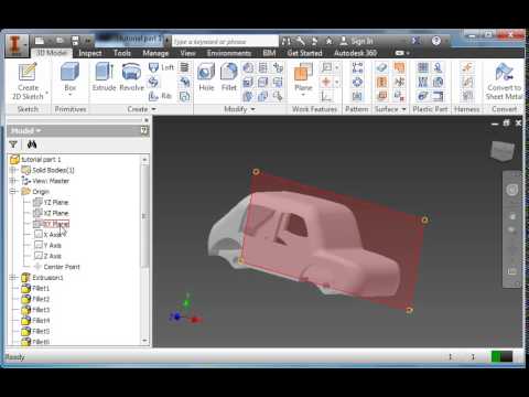 Autodesk Inventor Car tutorial part 2 - YouTube