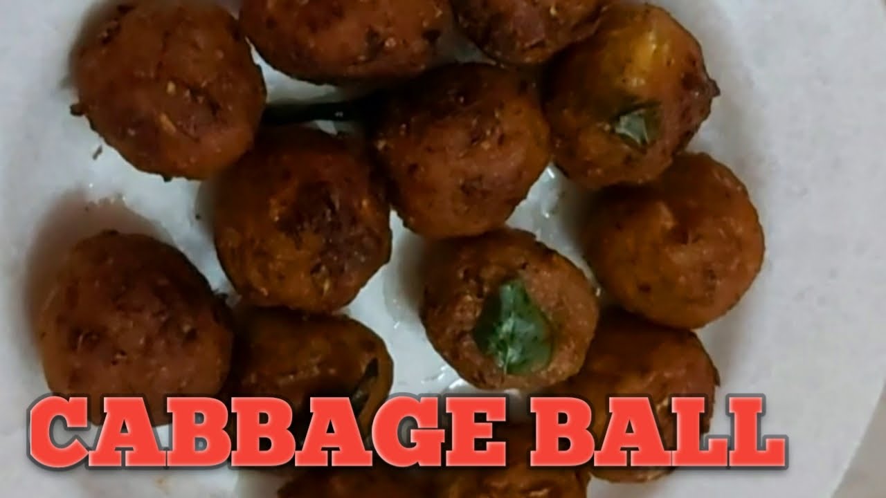 Cabbage ball recipe #cabbage recipe in tamil #cabbage manchurian# ...