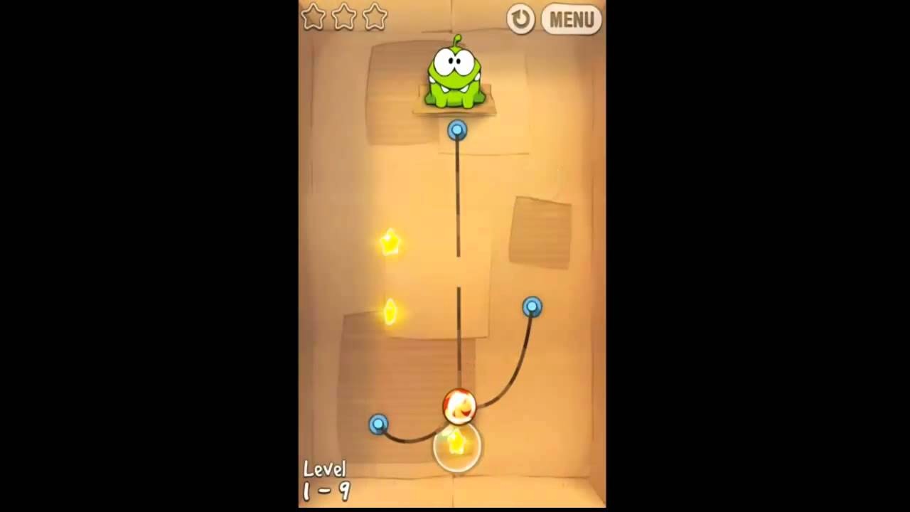 Cut the Rope Level 1-9 - YouTube