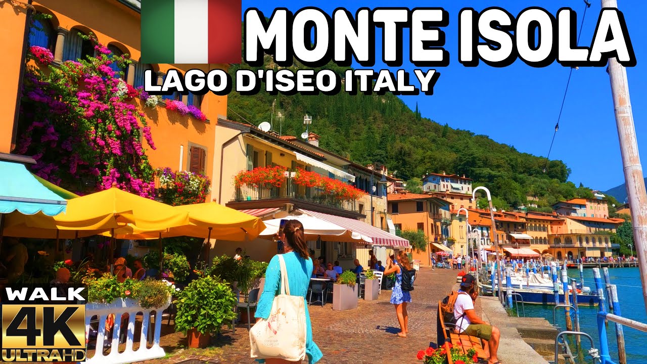 WALKING TOUR OF MONTE ISOLA , THE PEARL OF LAKE ISEO ITALY | 4K 60FPS ...