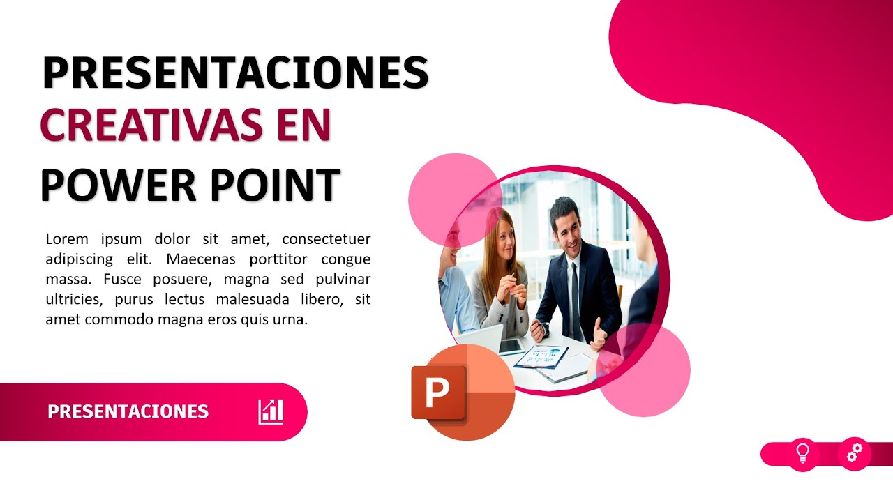 Diapositiva creativas en POWER POINT portada creativa con diseño ...