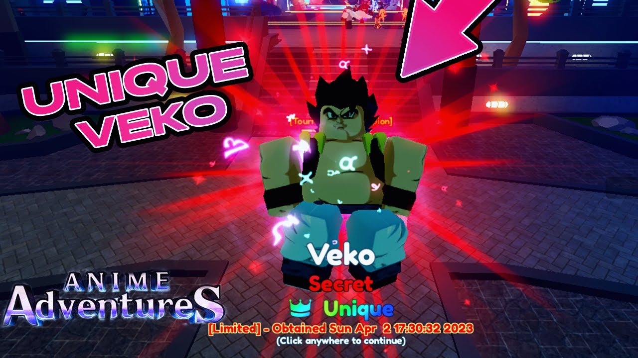UNIQUE META VEKO SHOWCASE! (anime adventures) Secret unit! - YouTube