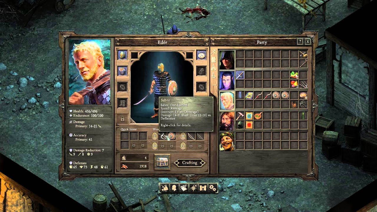 Pillars of Eternity - 1 - Xaurips, Spiders & Gear - YouTube