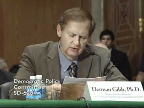 Dr. Herman Gibb Testimony at Senate Democratic Policy Committee Hearing ...