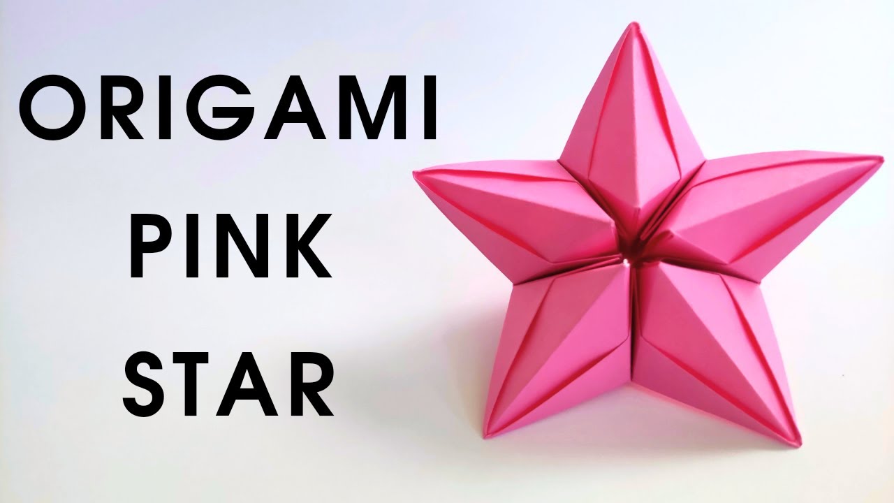 Origami PINK STAR | How to make a paper pink star - YouTube