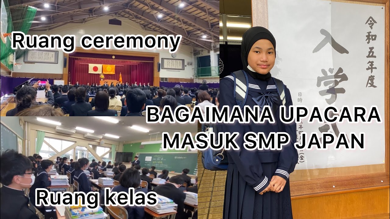 Japanese junior high school entrance ceremony - YouTube