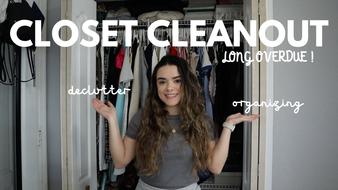 decluttering & organizing my closet and dresser! - YouTube