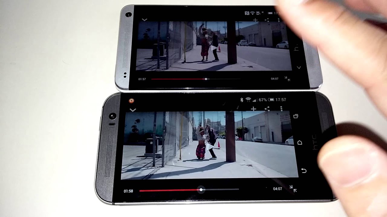 HTC One M8 v HTC One M7 Boomsound Test - YouTube