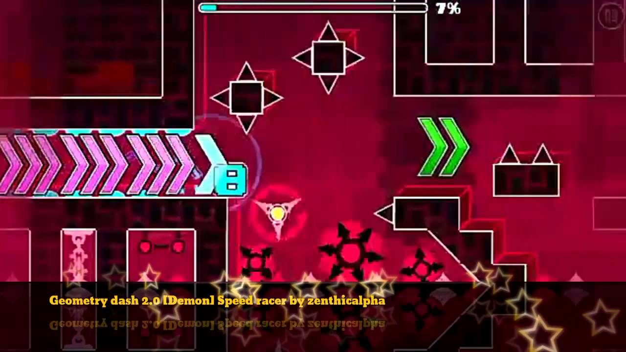 Geometry dash 2.0 [Demon] Speed racer by zenthicalpha - YouTube