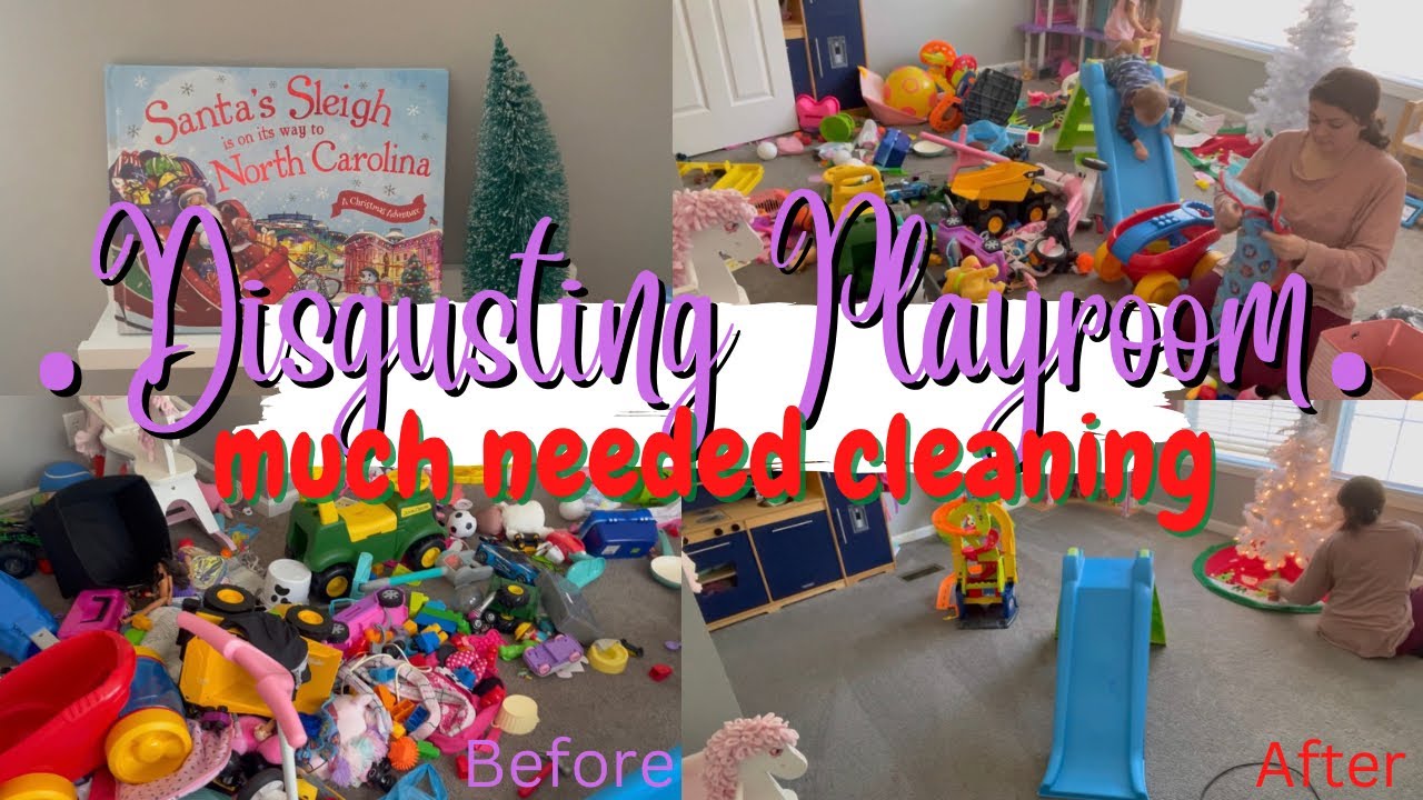 DISGUSTING Deep CLEAN | playroom edition | Mobile Home living | SAHM ...