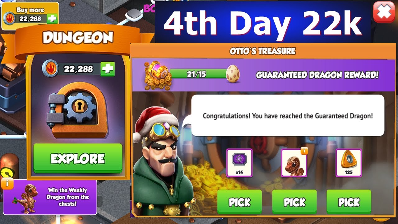 4th day spend 22k Steeping stones in Yule Log Dungeon shadow tyrant dungeon | Open 21 last big ...