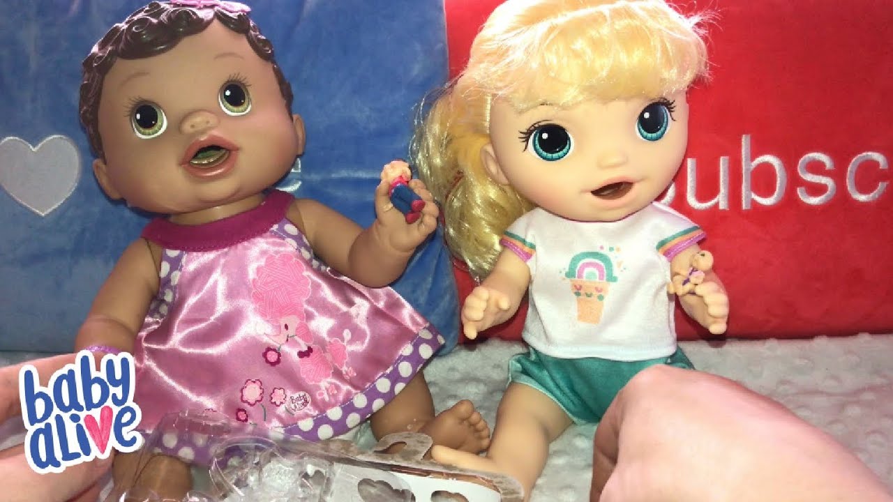 Baby Alive Dolls unbox Cabbage Patch Kid Little Sprouts - YouTube