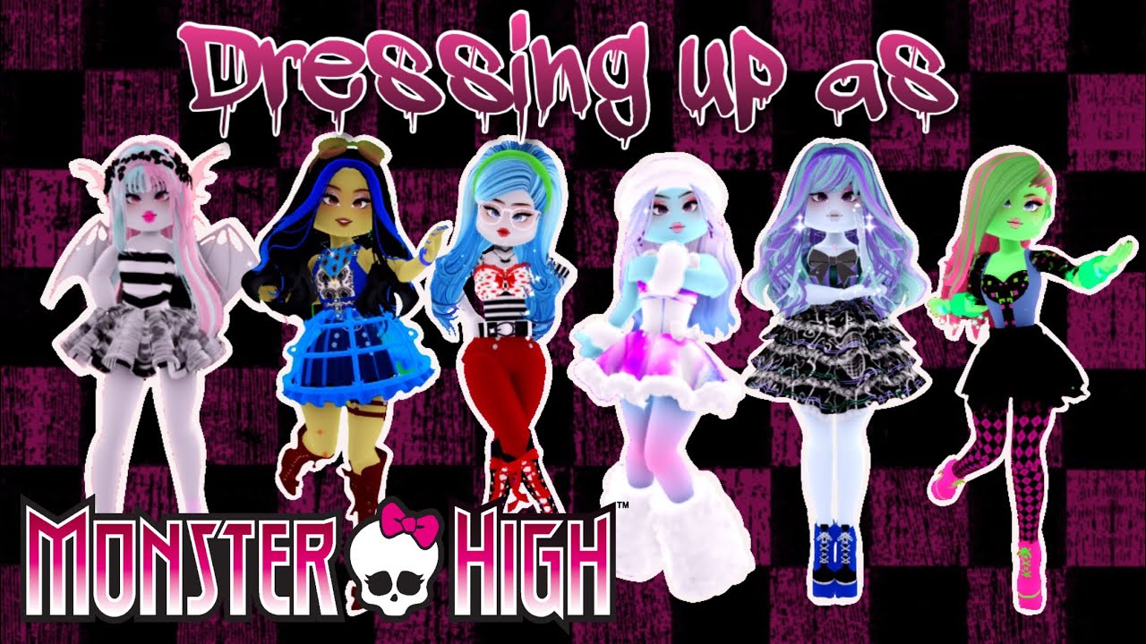 Dressing up as MONSTER HIGH Characters in Royale High Part 2 ~ Roblox ...