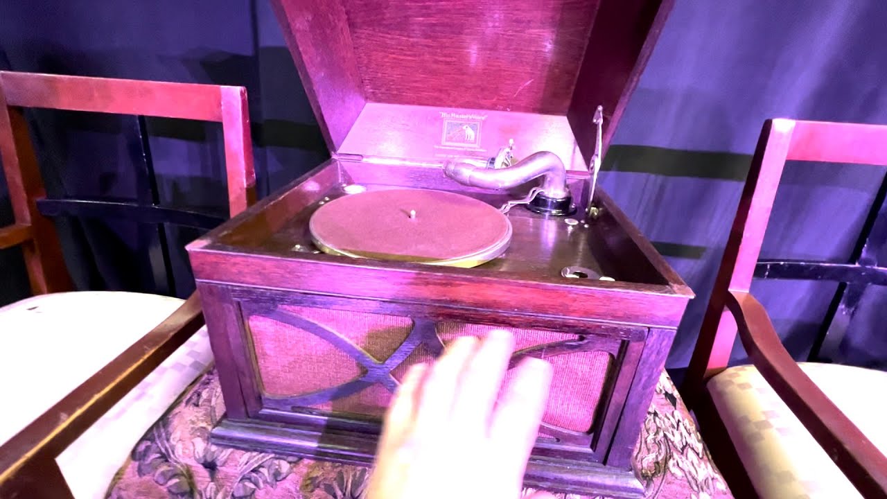 Blithe Spirit prop gramophone for rent - YouTube
