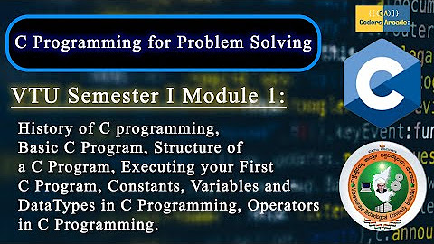 C Programming for Problem Solving (VTU 1st Year) (BPOPS103/203) || (18CPS 13/23) (Module Wise ...