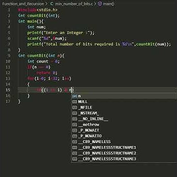 #shorts #rookieprogrammer Program to get minimum number of bits to store an integer number - YouTube