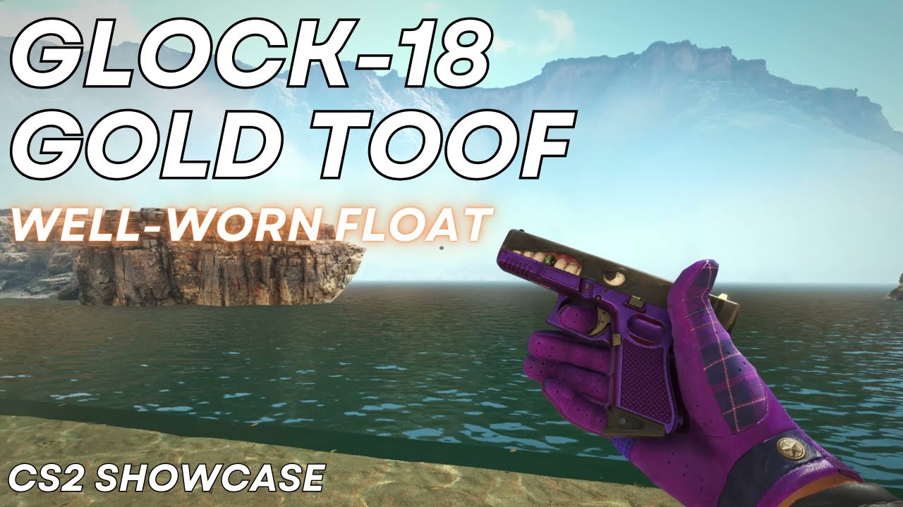 Glock-18 Gold Toof (Well-Worn) | CS2 Skin Showcase #1098 - YouTube