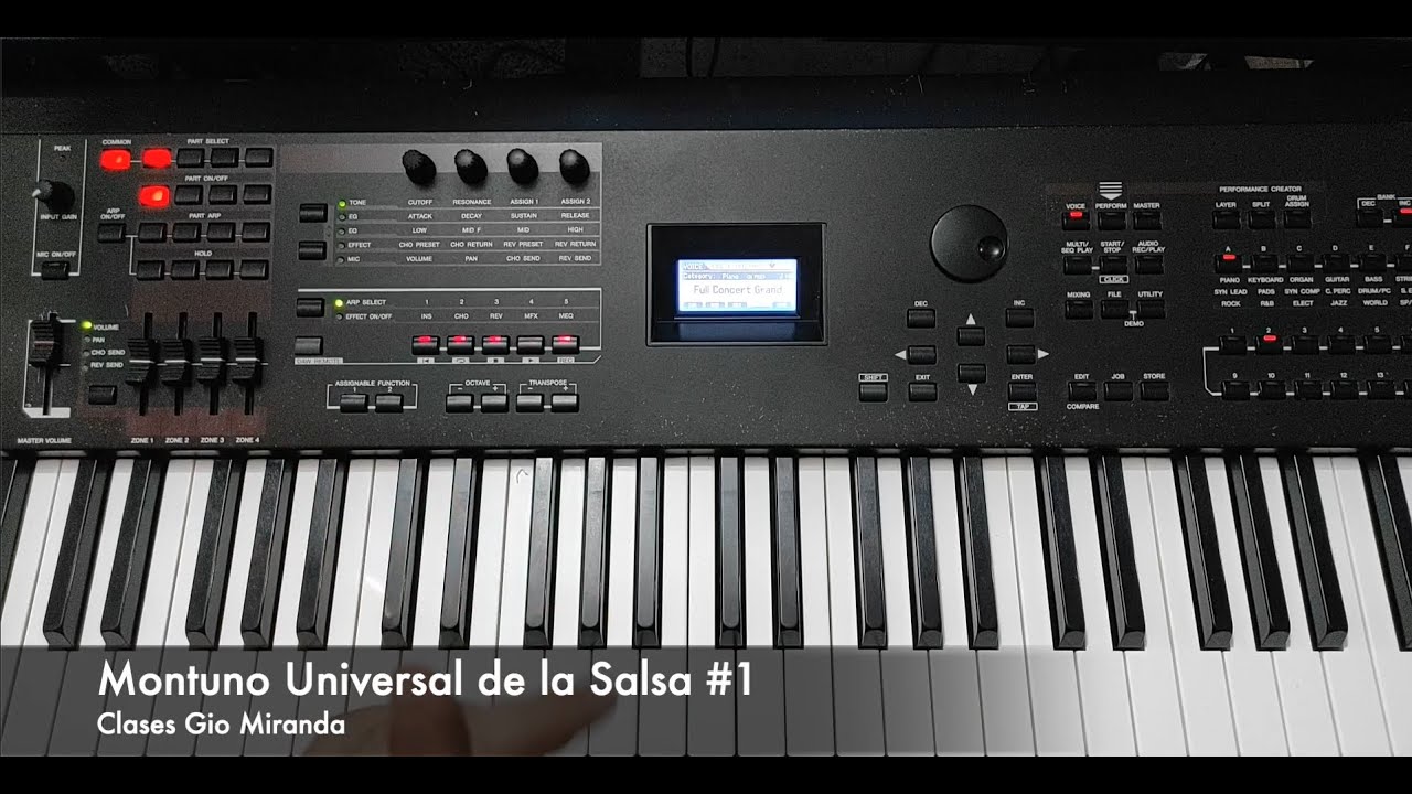 Montuno Universal de la Salsa #1 - Clases Gio Miranda - YouTube