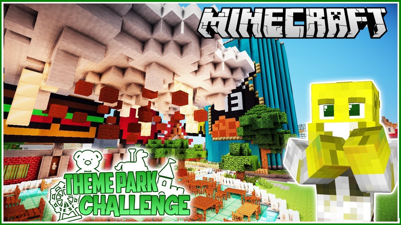 Cloudy with a Chance of Meatballs! | Minecraft Theme Park Challenge ...