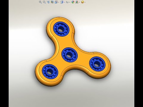 How to Design Fidget Spinner in SolidWorks - Part 1 - YouTube