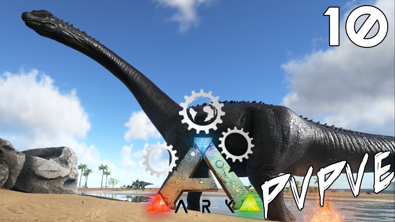 ARK Survival Evolved PVPVE Server (Mody) [#10] Misja:"Oswoić Bronto ...