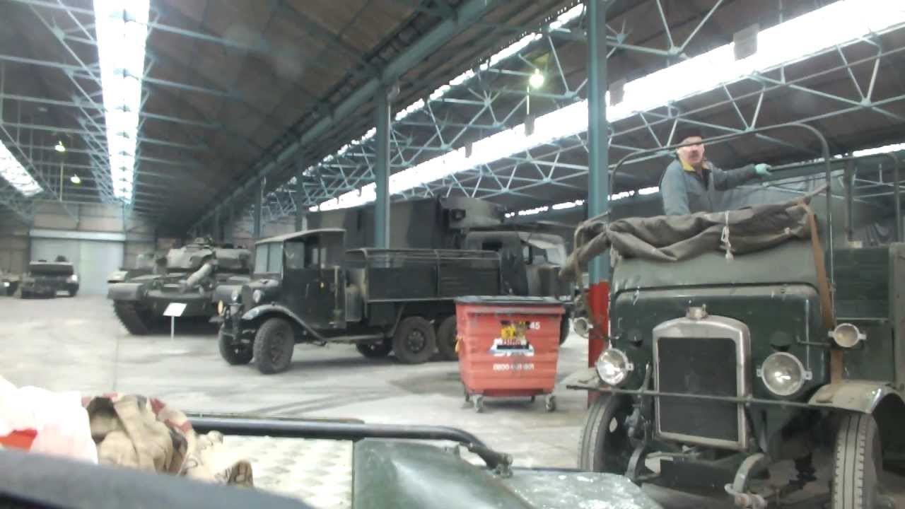 moving old vehicles in reme museum - YouTube