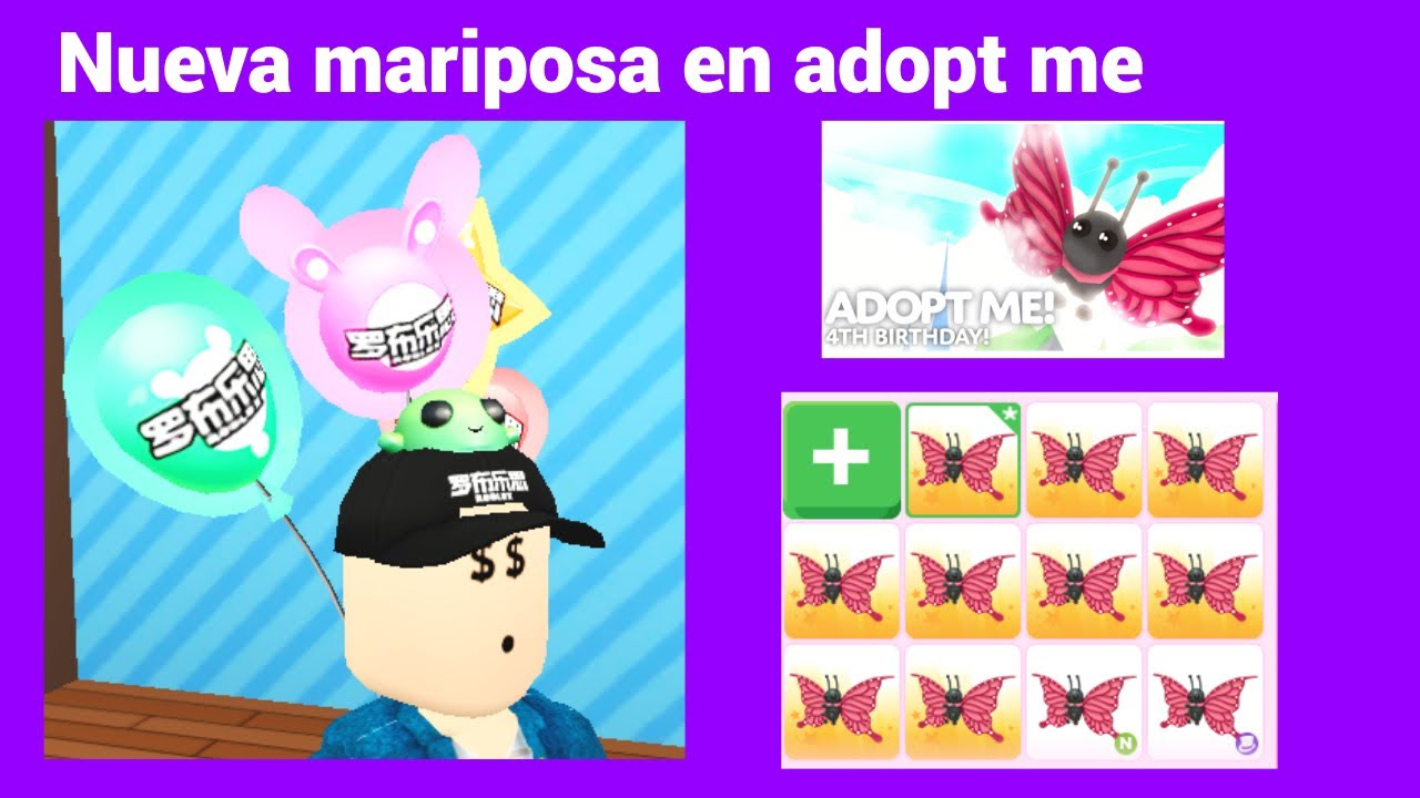 ¿Cuánto cuesta la mariposa nueva de adopt me? - YouTube