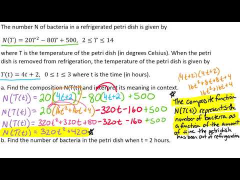 Real Life Application of Composite Functions - Bacteria Count Video ...