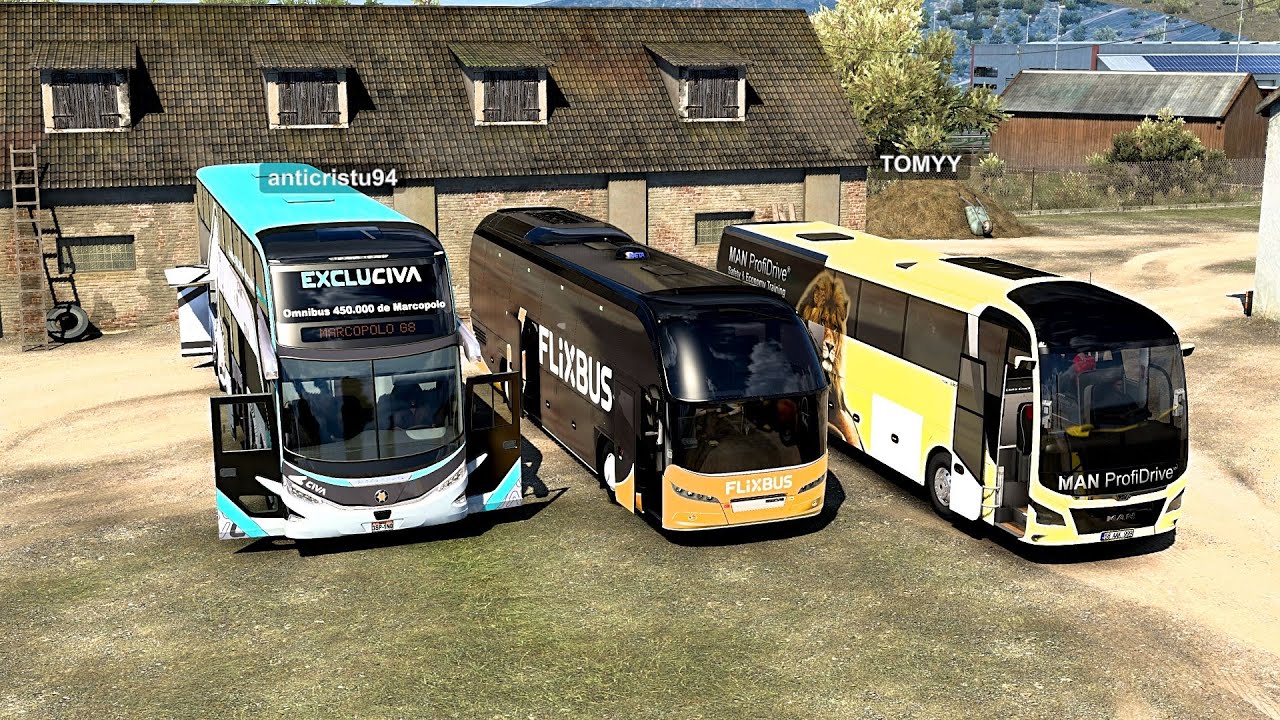 Convoi Bus / Grand Utopia - EURO TRUCK SIMULATOR 2 - YouTube