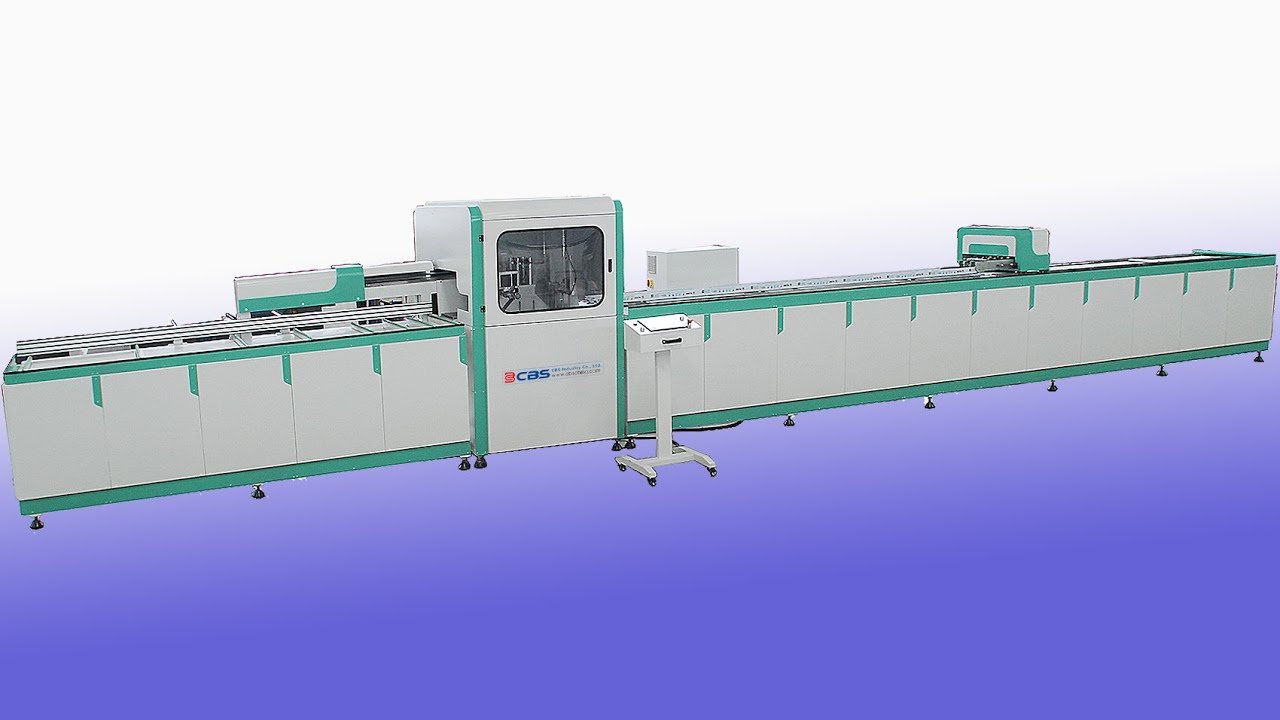 Zero Scrap CNC Automatic Aluminium / uPVC Profile Pusher Cutting Saw ...